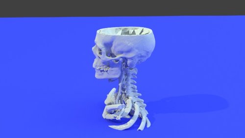 Bills CTA neck - stl file processed - Skull and Face - embodi3D.com