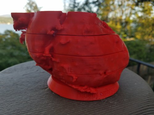 3D Printable Human Heart model (Improved) with stackable slices, STL ...