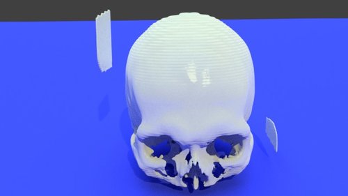 Head CT - stl file processed - Skull and Face - embodi3D.com