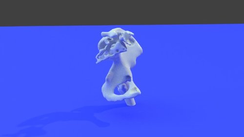 HIP CT-Scan - stl file processed - Spine and Pelvis - embodi3D.com