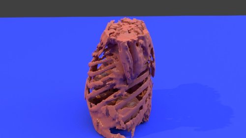 Lung - stl file processed - Thorax and Ribs Muscles - embodi3D.com