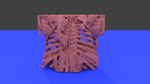 Lung - stl file processed - Thorax and Ribs Muscles - embodi3D.com