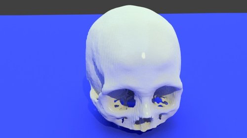 Cranial ct - stl file processed - Skull and Face - embodi3D.com