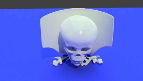 Sample1 CT Scan - stl file processed - Skull and Face - embodi3D.com