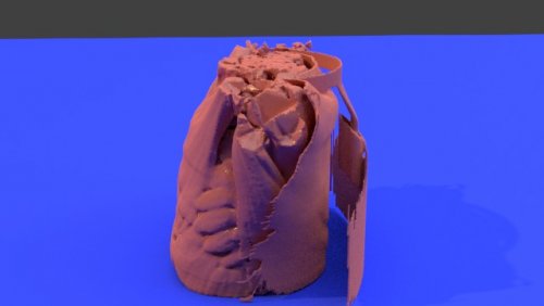 Covid Lung - stl file processed - Thorax and Ribs Muscles - embodi3D.com
